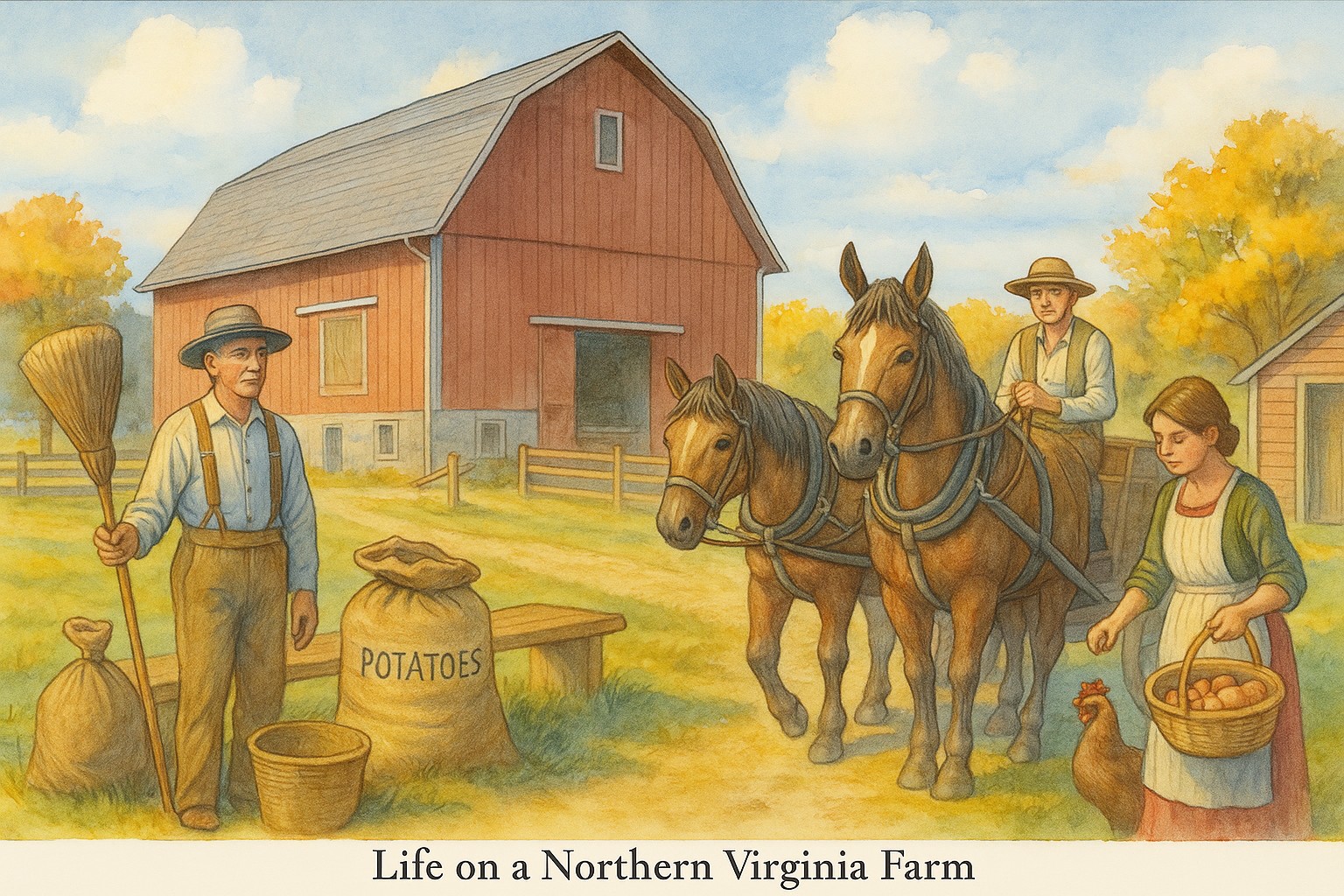 Life on a Northern Virginia farm, 1918 - Enchanted Green Acres